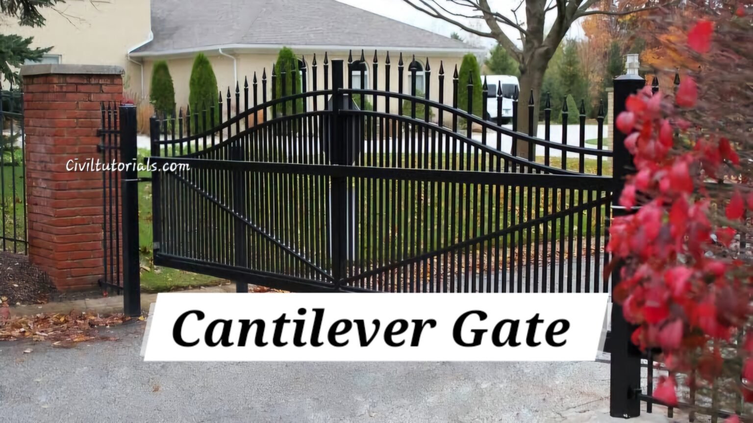 What is Cantilever Gate - Types, Uses, and Benefits - Civil Tutorials