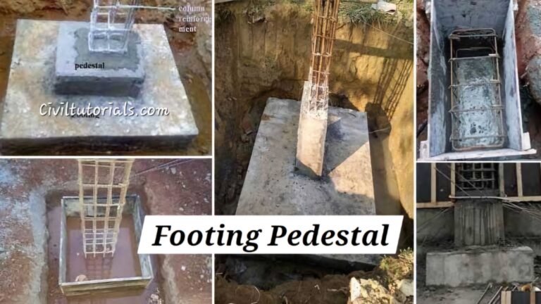 What is a Footing Pedestal? Types, Uses, and Construction Guide - Civil ...