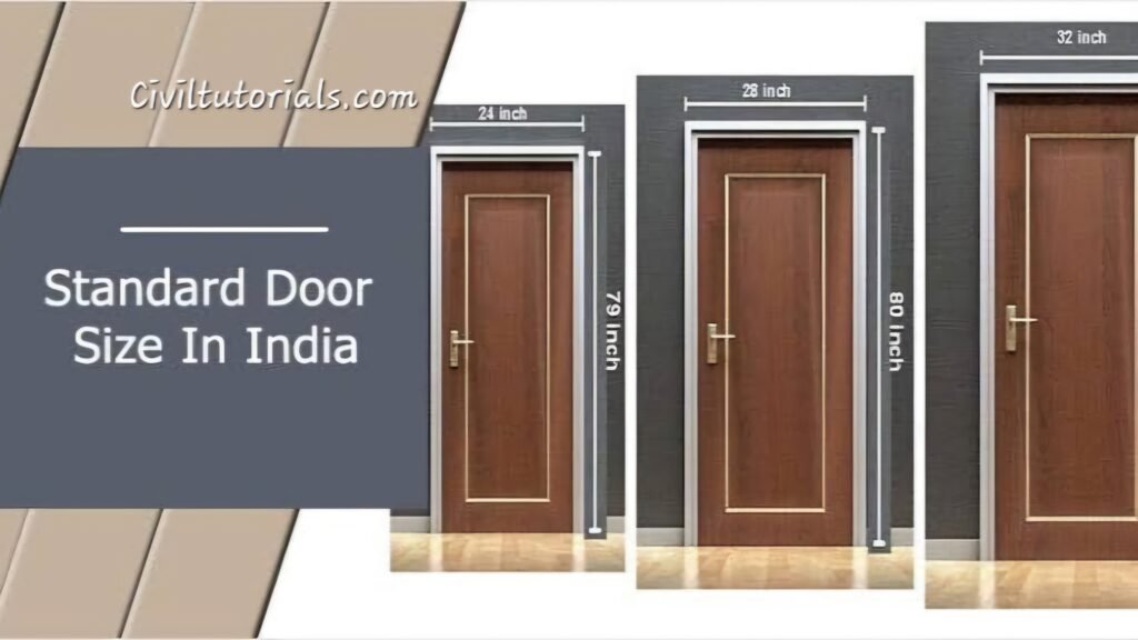 Standard Door Sizes in Feet (India & International Standards) - Civil ...