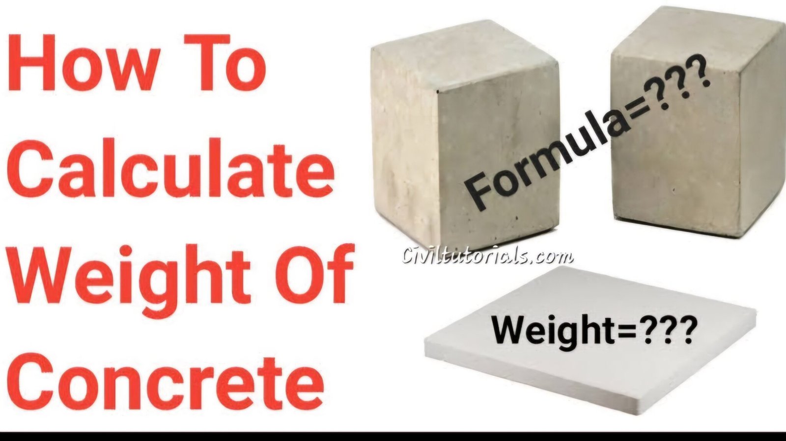 What is Weight of Concrete? Types, Advantages, Location - Civil Tutorials