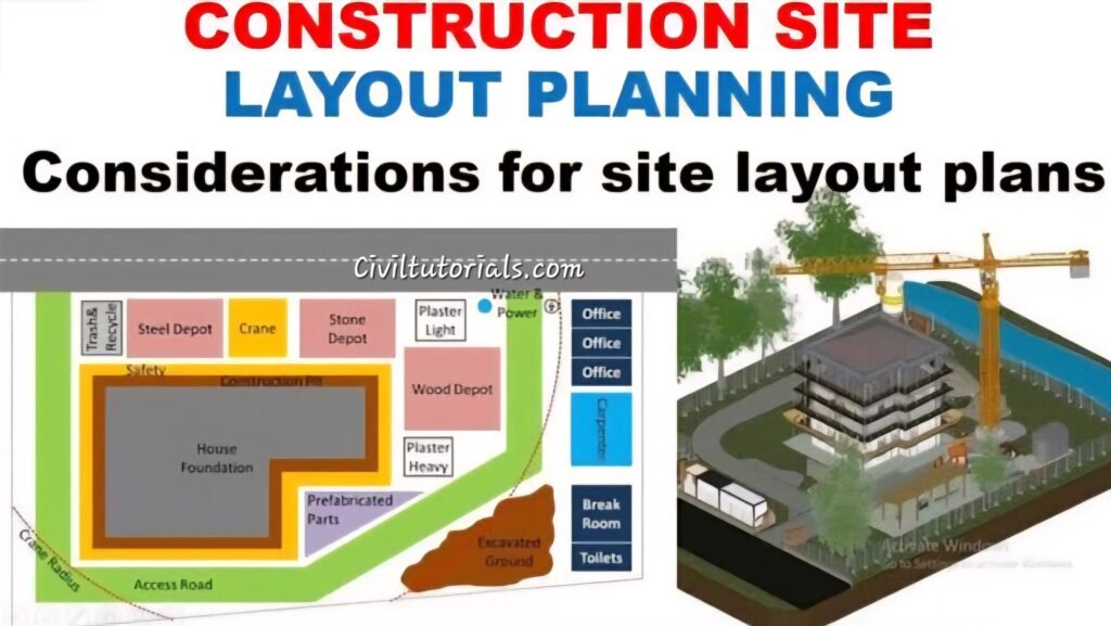 Construction Site Layout Planning – Elements and Guidelines - Civil Tutorials
