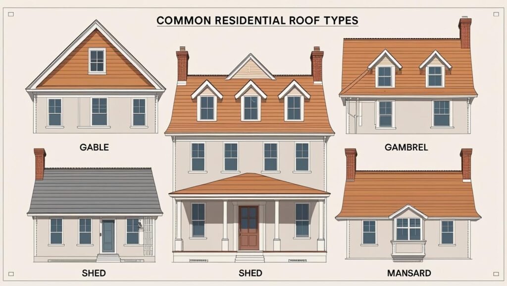 Common Types of Roofs Used in Residential Buildings - Civil Tutorials