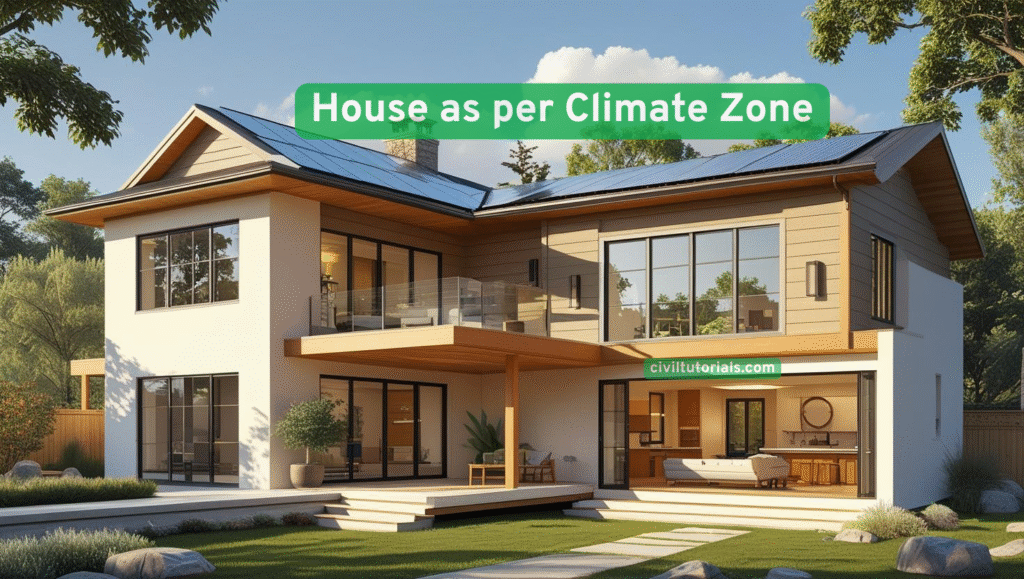 Understanding How to Design a House as per Climate Zone - Civil Tutorials