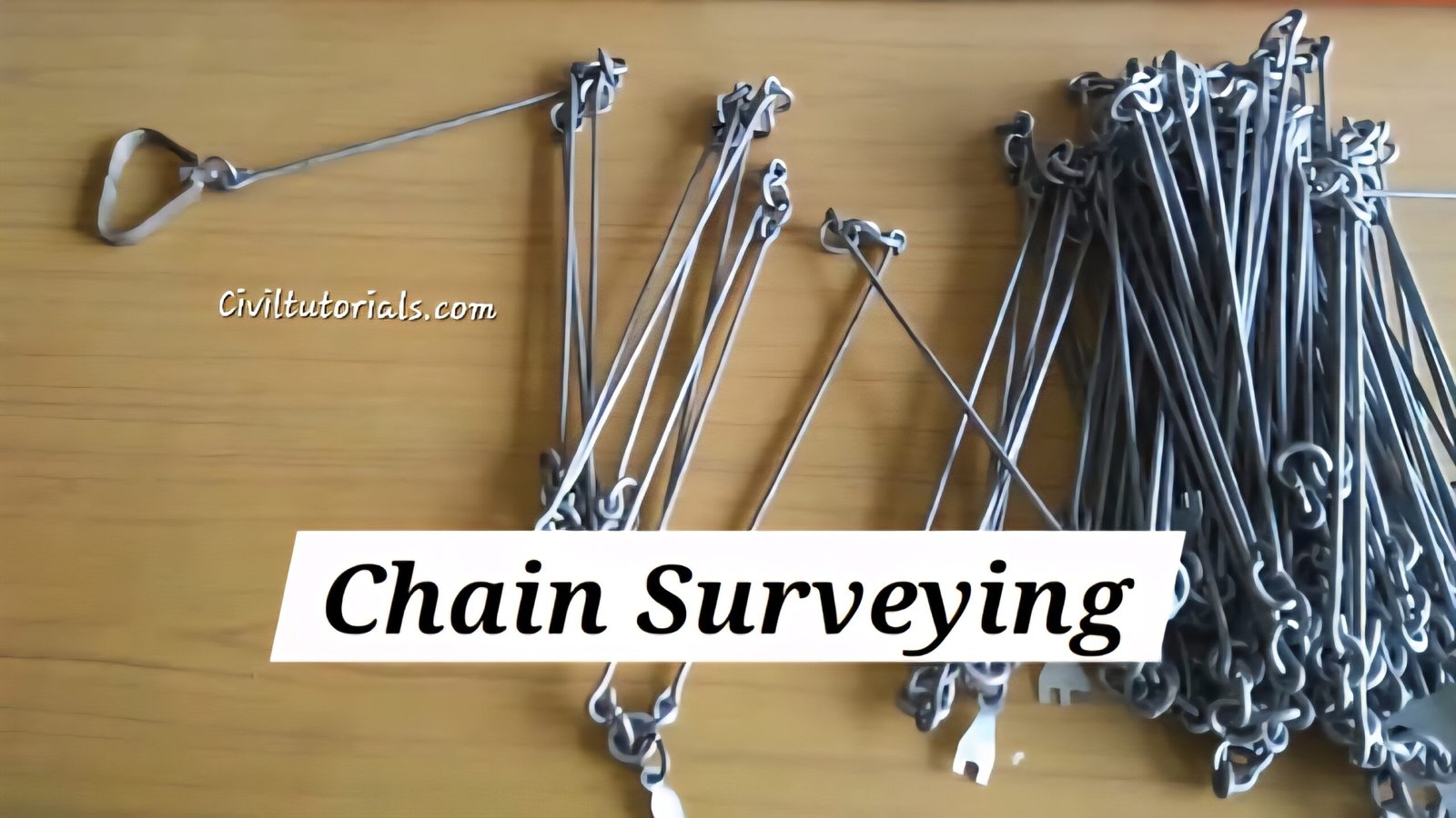 Chain Surveying: Equipment, Procedure, and Errors - Civil Tutorials