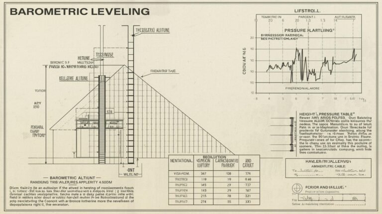 Barometric Leveling Height and Pressure Altitude with Correction Table ...